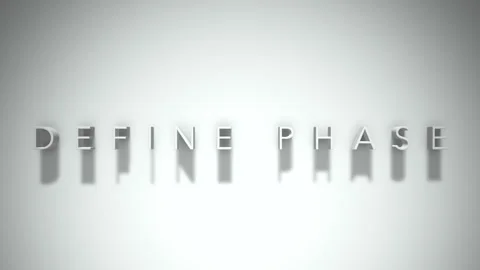define phase 3D title animation white te... | Stock Video | Pond5