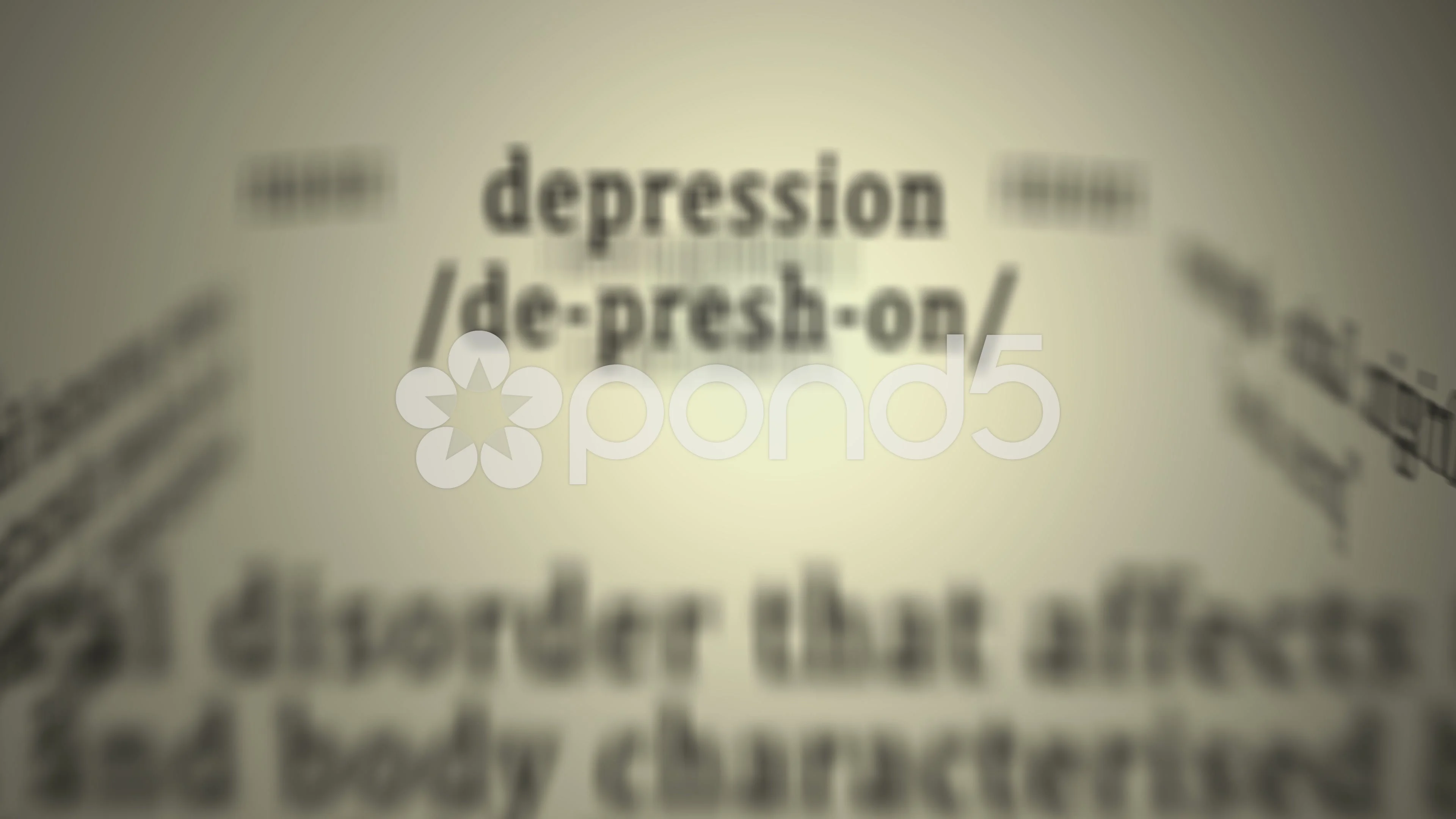 Define Depression Anatomy