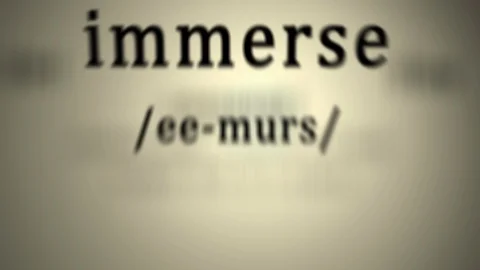 Immerse Definition Colin Browne English Immersion Coach