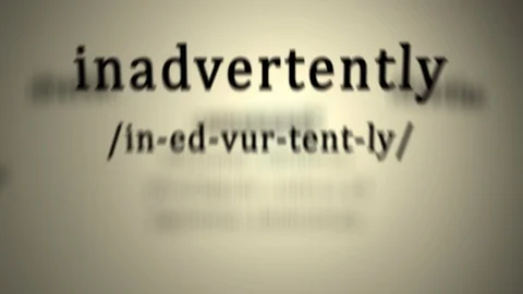Inadvertent Stock Video Footage | Royalty Free Inadvertent Videos | Pond5