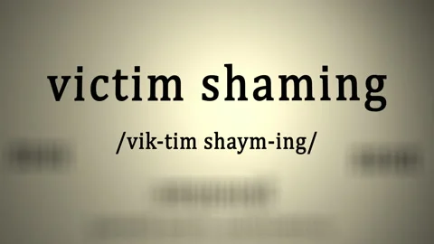 Definition: Victim Shaming | Stock Video | Pond5