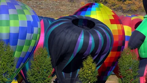 Deflating Hot Air Balloon | Stock Video | Pond5