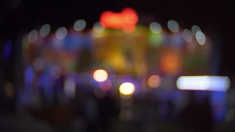 Defocused Bokeh Lights And Lens Flare, A... | Stock Video | Pond5