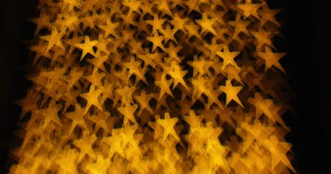 Defocussed Twinkling Star Shapes Of Chri... | Stock Video | Pond5