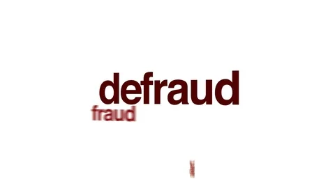 Defraud animated word cloud. | Stock Video | Pond5
