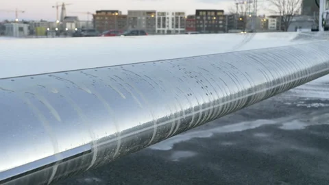 Deicing Fluid Dripping Down the Airplane... | Stock Video | Pond5