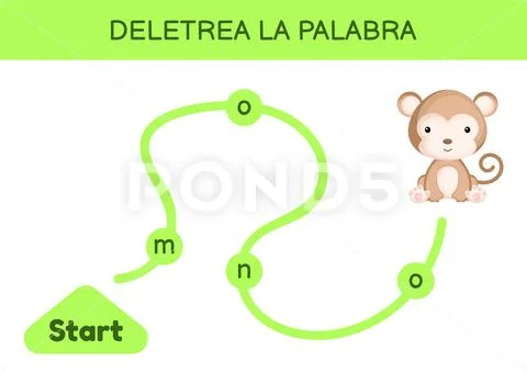 Deletrea la palabra - Spell the word. Maze for kids. Spelling word game ...