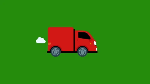 delivery car 4K motion animation.motion ... | Stock Video | Pond5