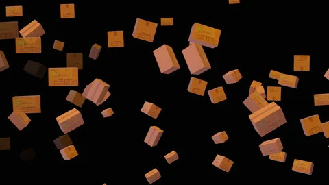 Cardboard Box Animation Stock Video Footage | Royalty Free Cardboard ...