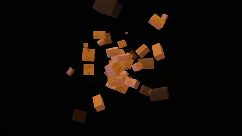 Cardboard Box Animation Stock Video Footage | Royalty Free Cardboard ...