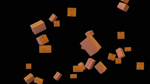 Cardboard Box Animation Stock Video Footage | Royalty Free Cardboard ...