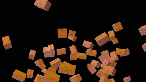 Cardboard Box Animation Stock Video Footage | Royalty Free Cardboard ...