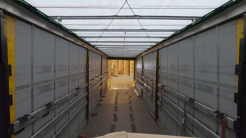 delivery of freight . Forklift truck loa... | Stock Video | Pond5