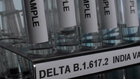 Delta B.1.617.2 Indian Variant Test Tube... | Stock Video | Pond5
