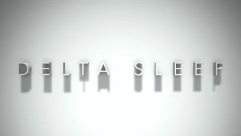 delta sleep 3D title animation with shad... | Stock Video | Pond5