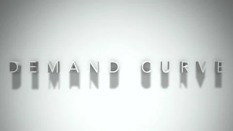 demand curve 3D title animation white t... | Stock Video | Pond5
