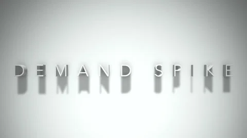 demand spike 3D title animation white te... | Stock Video | Pond5