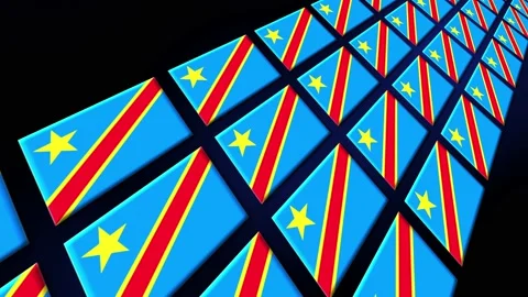 Democratic Republic of the Congo Flag An... | Stock Video | Pond5