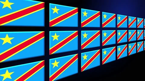 Democratic Republic of the Congo Flag An... | Stock Video | Pond5