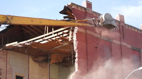 Demolition Wall Stock Videos – Royalty-Free HD & 4K Videos