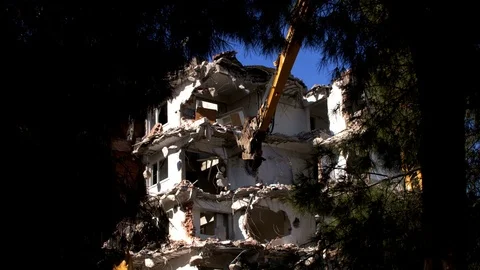 Demolution Destruction an Old House Buil... | Stock Video | Pond5