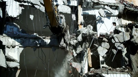 Demolution Destruction an Old House Buil... | Stock Video | Pond5