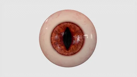 Demon Eye with transparent (alpha) backg... | Stock Video | Pond5