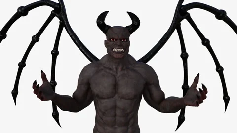 demon, loop, animation, transparent back... | Stock Video | Pond5