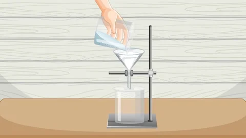 Demonstrating Filtration Process Animati... | Stock Video | Pond5