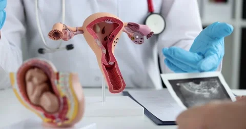 Demonstration model of female reproducti... | Stock Video | Pond5