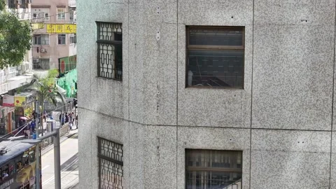 The densely packed buildings and roads o... | Stock Video | Pond5