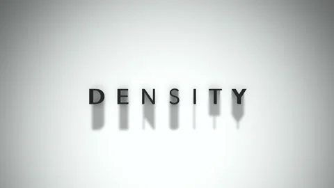 Density 3D title animation matte black t... | Stock Video | Pond5