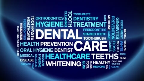 Dental Care animated word cloud,animatio... | Stock Video | Pond5
