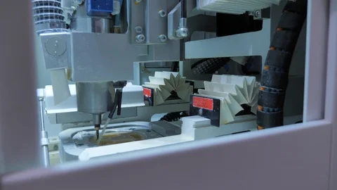 Dental milling machine top notch technol... | Stock Video | Pond5