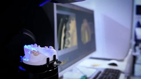 Dental prosthetic restoration. Denturist... | Stock Video | Pond5