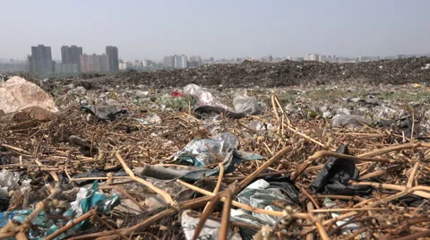 Deonar dumping ground in Mumbai, the lar... | Stock Video | Pond5