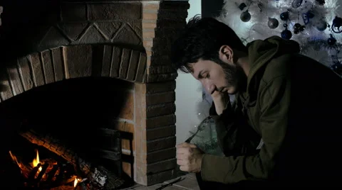 Sad No Fireplace Young Man Stock Videos – Royalty-Free HD & 4K Videos ...