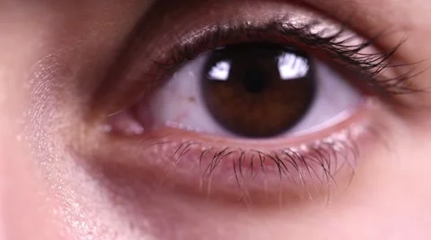 Depressed, sad woman eye close up blinki... | Stock Video | Pond5