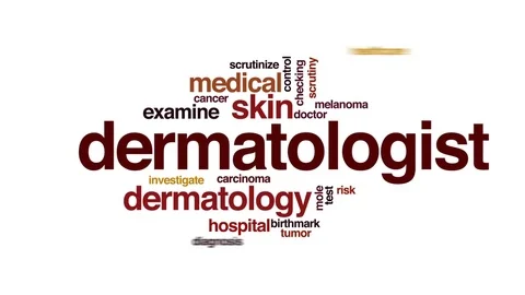 Dermatologist animated word cloud, text ... | Stock Video | Pond5