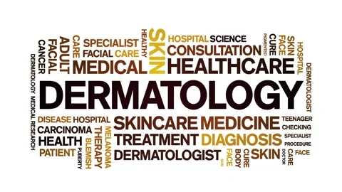 Dermatology animated word cloud,animatio... | Stock Video | Pond5