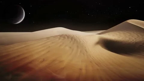 Desert landscape motion graphics loop ba... | Stock Video | Pond5