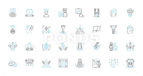 Design phase linear icons set. Ideation, Conceptualization ...