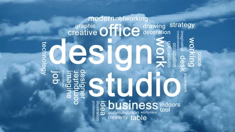Design Studio Animated Tag Word Cloud,Te... | Stock Video | Pond5