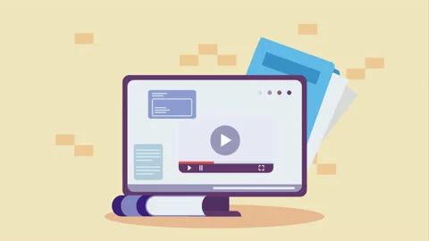 desktop computer tech device animation | Stock Video | Pond5