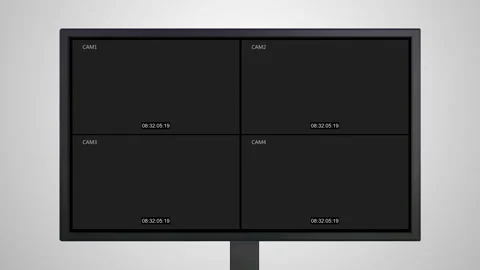 desktop Monitor display of Closed circui... | Stock Video | Pond5