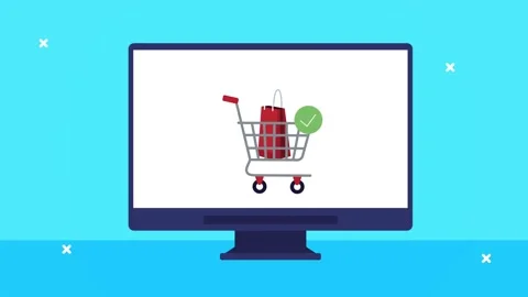 Shopping Cart Technology Stock Footage ~ Royalty Free Stock Videos | Pond5