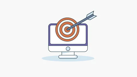 desktop an target animation icon.goal co... | Stock Video | Pond5