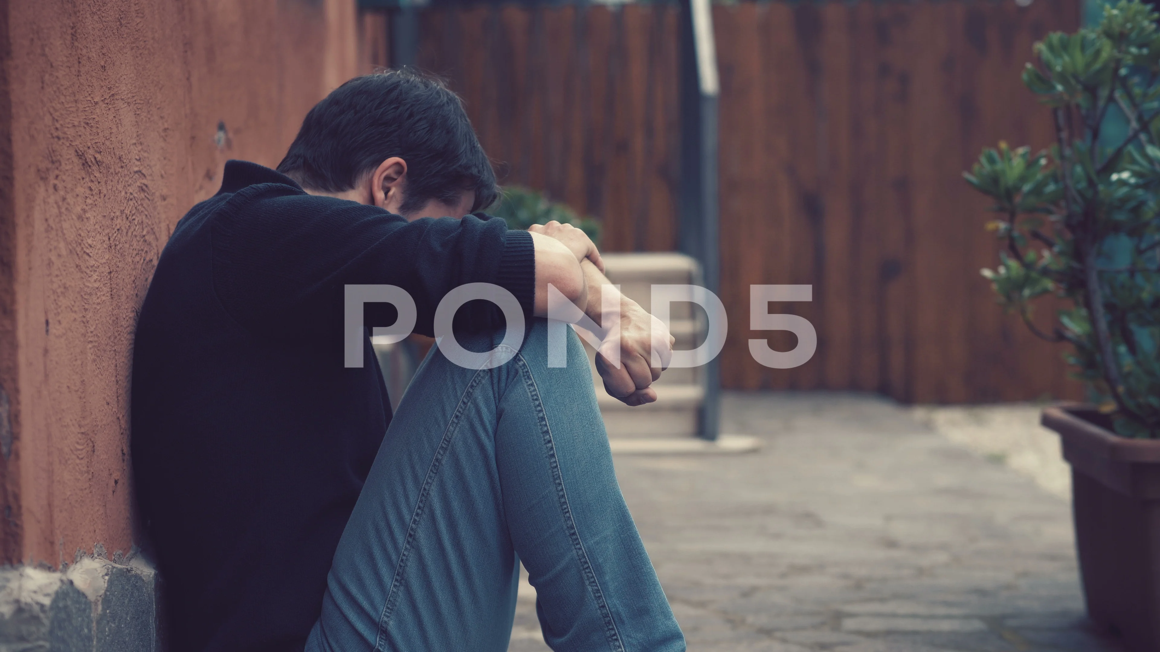 Crying Person Sitting