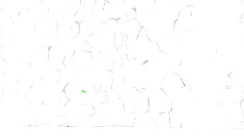 Destruction of the white wall on green s... | Stock Video | Pond5