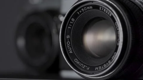 Detail of an analog camera from the 80s.... | Stock Video | Pond5